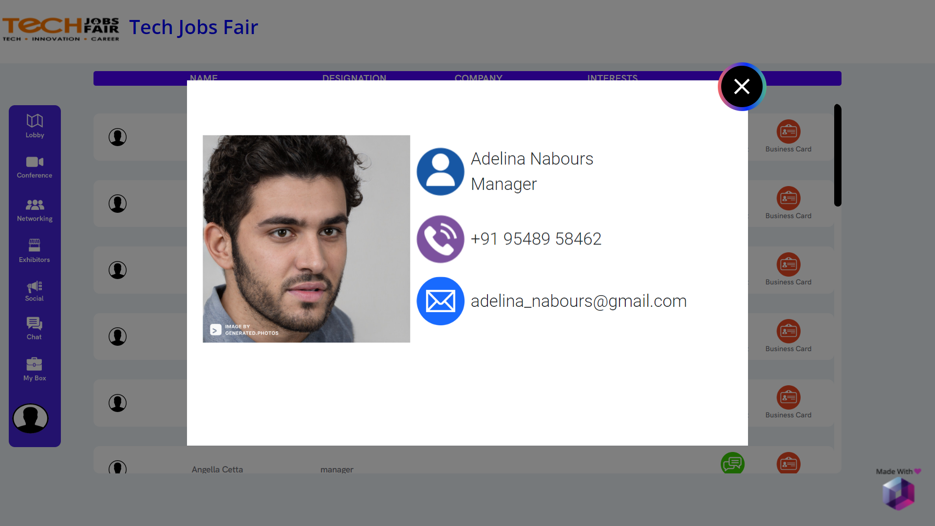 Create Virtual Business Card | Digital Business Card | HexaFair
