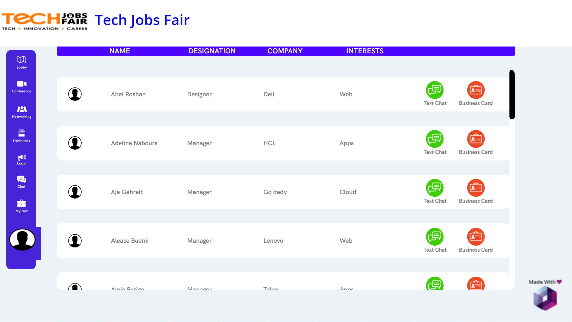 Create Virtual Business Card | Digital Business Card | HexaFair