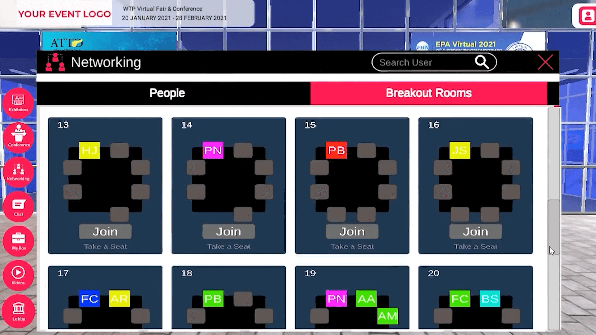 Breakout Rooms to network in your Virtual Event